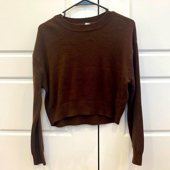 Divided | Sweaters | Brown Cropped Sweater | Poshmark